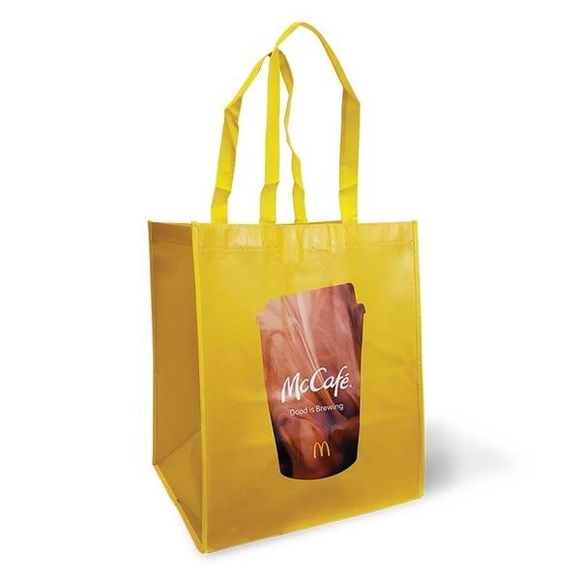 McDonald's | Bags | Mcdonalds Coffee Mccafe Yellow Cool Laminated Tote ...